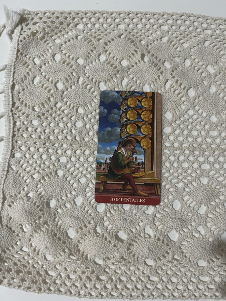 Eight of Pentacles Tarot Card Meaning and Interpretation - Tarot Institute